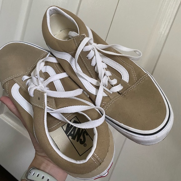 Vans | Shoes | New Tan And White Old School Vans | Poshmark
